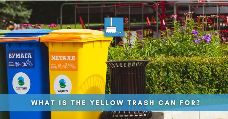 What Is The Yellow Trash Can For? (Explained)